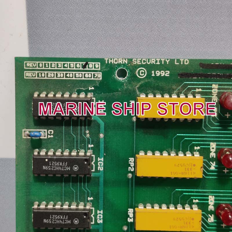 THORN SECURITY MINERVA ASSY.125-485-849 80WAY ZONAL DISPLAY PCB CARD ...