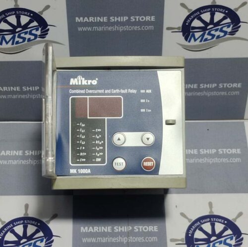 MIKRO MK1000A COMBINED OVERCURRENT AND EARTH-FAULT RELAY - Marine Ship ...