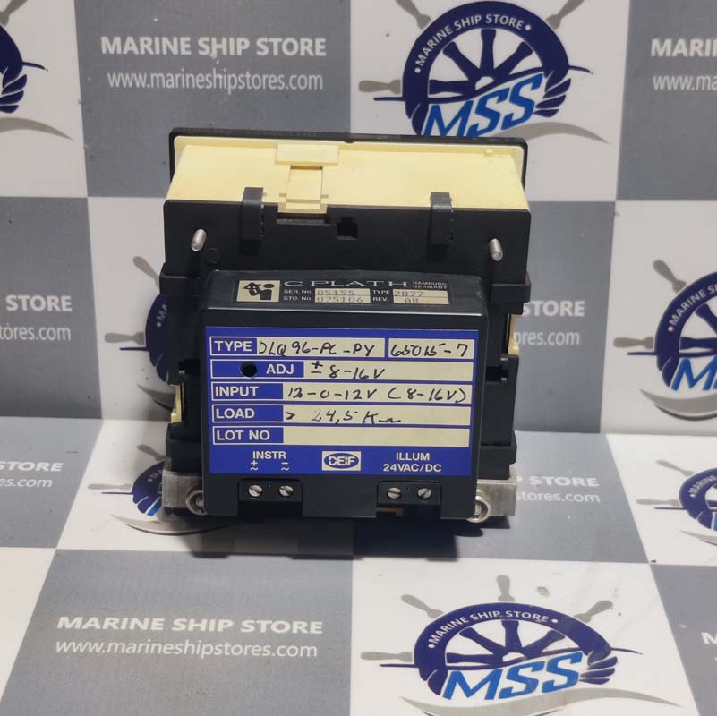 C.PLATH DLQ96-PC-PY RUDDER ANGLE INSTRUMENT GAUGE - Marine Ship Store