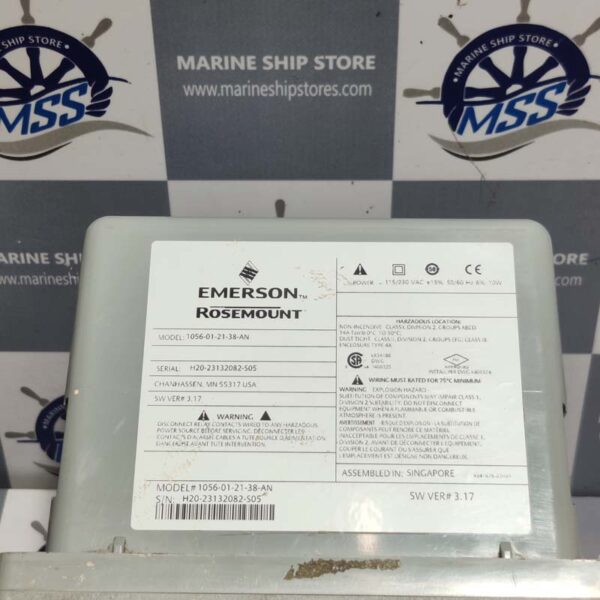 ROSEMOUNT EMERSON 1056-01-21-38-AN DUAL INPUT ANALYZER - Marine Ship Store