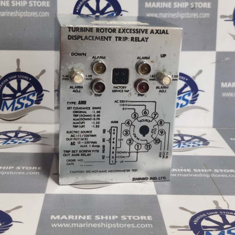 SHINKO AMR TURBINE ROTOR EXCESSIVE AXIAL DISPLACEMENT TRIP RELAY ...