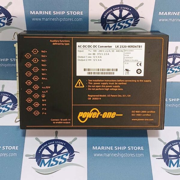 POWER-ONE LK2320-9ERD6TB1 AC-DC DC-DC CONVERTER - Marine Ship Store