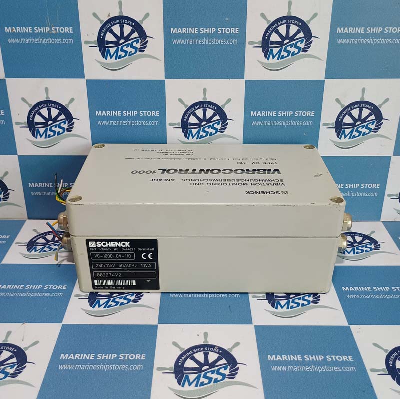 SCHENCK VIBROCONTROL VC-1000 CV-110 VIBRATION MONITORING UNIT - Marine ...